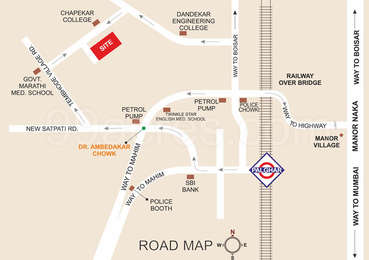 Prithvi Anand Realty Prithvi Srishti Map - Tembhode, Palghar Location Map