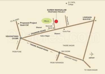 Prkriti Space LLP Prkriti Surbhi Mangalam Map - Dhanori, Pune Location Map