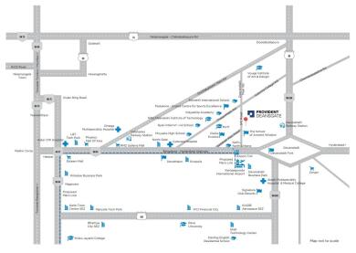 Provident Housing Provident Deansgate Map - IVC Road, Bangalore North ...