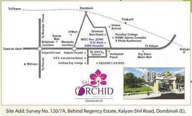 Proviso Group and Gupta Builders Sai Orchid Map - Dombivli East, Mumbai ...