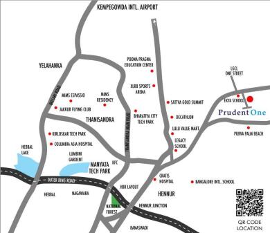 Prudent Infra Prudent One Map - Byrathi Village, Bangalore East ...