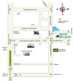 Pruthvi Projects Pruthvi Greenfields Map - Jigani, Bangalore Location Map