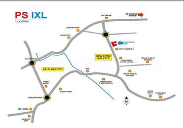 PS Group PS IXL Map - Rajarhat, Kolkata Location Map