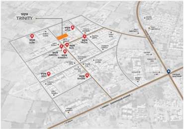 PSY Group Builders PSY Pramukh Trinity Map - Uvarsad, Gandhinagar ...