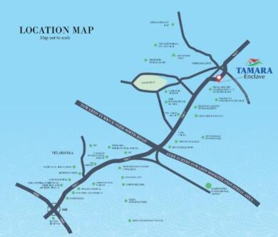 Pujithaa Homes Tamara Enclave Map - Chikkaballapur, Bangalore Location Map