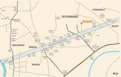 Pune Housing and Area Development Board Eden Garden Mhada Tathawade Map ...