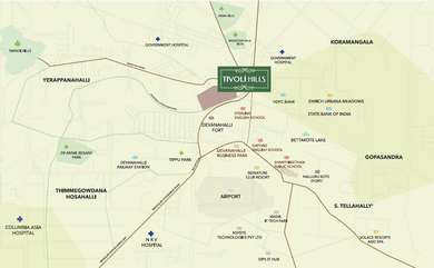 Puravankara Purva Tivoli Hills Map - Devanahalli, Bangalore North ...