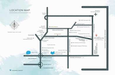 Puravankara Purva Promenade Map - Hennur Road, Bangalore North Location Map