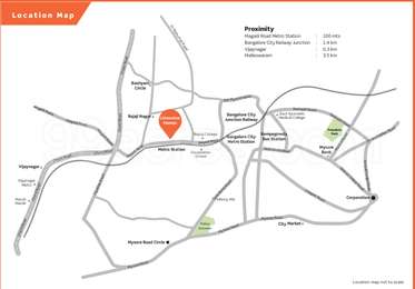 Puravankara Purva Sunflower Map - Ramachandrapura, BEL Road, Bangalore ...