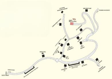 DD Developers Doon Boulevard Map - Mussoorie Road, Dehradun Location Map