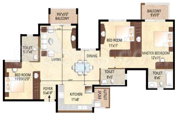 Puravankara Purva Highland Floor Plan - Purva Highland Mallasandra ...
