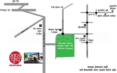 Pushpam Infra Swapna Pushpa Map - Salgar Vasti, Solapur Location Map