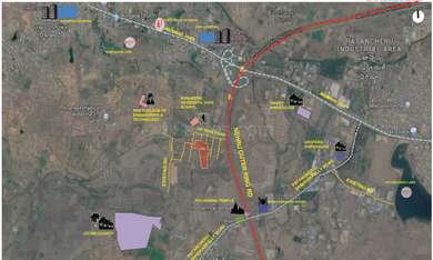PVR Developers PVR Lakshya Map - Kollur, Hyderabad Location Map