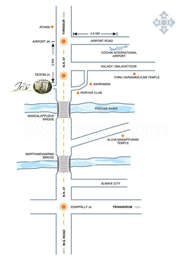 KTC Group PVS Iris Map - Aluva, Kochi Location Map