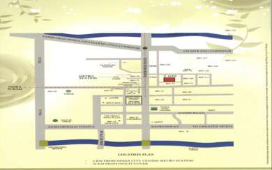 Jaguar infrastructure Jaguar Aryan Apartments Map - Sector 73 Noida ...