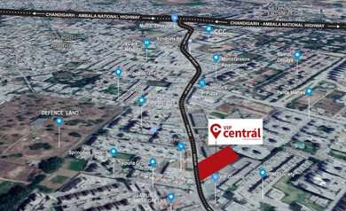 R G INFRA Vip Central Map - Zirakpur, Chandigarh Location Map