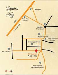 R K Assets RK Bholinath Avenue Map - Patrapada, Bhubaneswar Location Map
