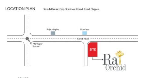R Rai Udyog Builders LLP Rai Orchid Map - Koradi Road, Nagpur Location Map