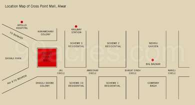 R Tech Group R Tech Cross Point Mall Map - Karamchari Colony, Alwar ...