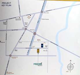 Meera Group Meera Heights Map - Bhimrad, Surat Location Map