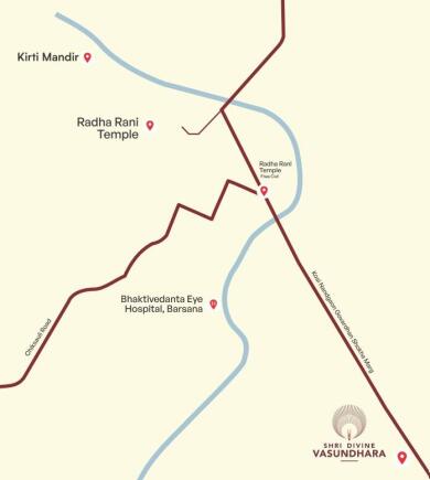 Radha Madhav Ventures Shri Divine Vasundhara Map - Barsana, Mathura ...