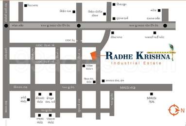Radhe buildcon Radhe Krishna Industrial Estate Map - Kathwada ...