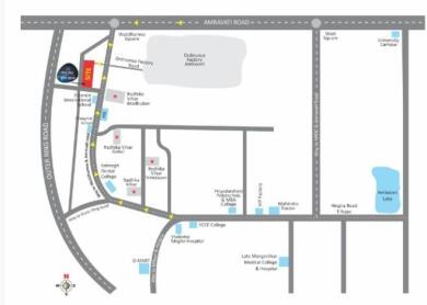 Radhika Vihar Krishna Vatika Map - Hingna, Nagpur Location Map