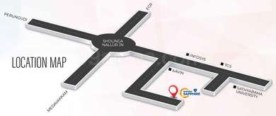 Radiance Realty Radiance Sapphire Map - Sholinganallur, Chennai ...