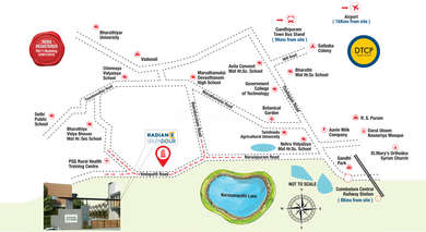 Radiance Realty Radiance Splendour Map - Vedapatti, Coimbatore Location Map