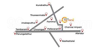 Radiance Realty Radiance The Pride Map - Pallavaram, Chennai South ...