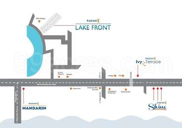 Radiance Realty Radiance Lake Front Map - Karapakkam, OMR Location Map