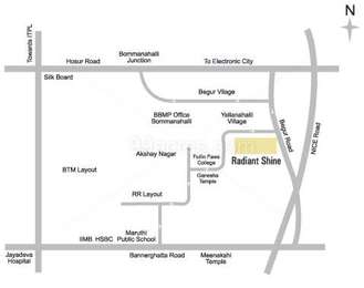 Radiant Group Radiant Shine Map - Akshaya Vana, Bangalore South ...