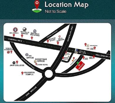 SRIRAM Nagar by Raghava Foundations Map - Red Hills, Chennai Location Map