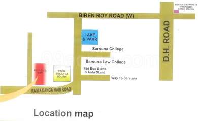 Raghuvar Developers Raghuvar Enclave Map - Behala, Kolkata Location Map