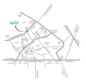 Raghvendra Aakashvedh Map - Moshi, Pune Location Map