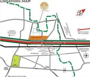 Raheja Developers Raheja Srishti Map - Sector 109, Gurgaon Location Map