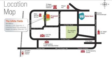 Rahul Flat Rahul White Fields Map - Thiruvengadam Nagar, Perungudi ...