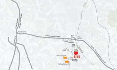 Rahul Builders Rahul Grandeur Map - Attapur, Hyderabad Location Map