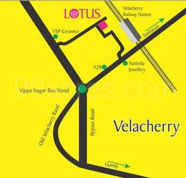 Rainbow Promoters Rainbow Lotus Map - Velachery, Chennai South Location Map