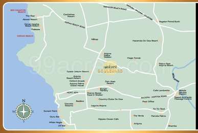 Rainforest Holdings Rainforest Boulevard Map - Anjuna, North Goa ...