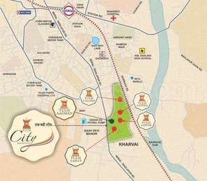 Raj Group Thane Raj Tulsi Aagman Map - Badlapur East, Mumbai Location Map
