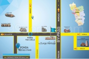 Raj Group Goa Raj Durga Heritage Map - Ponda, South Goa Location Map