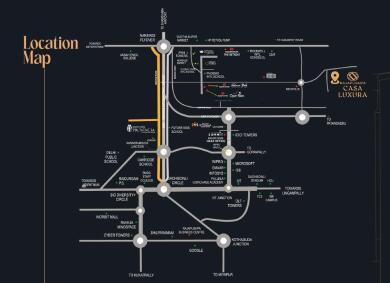 Rajapushpa Properties Rajapushpa Casa Luxura Map - Kokapet, Hyderabad ...