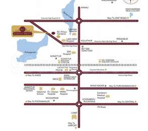 Rajarathnam Construction RC Eden Crest Map - Akbar Nagar, Chennai ...