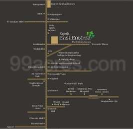 Rajesh Group Rajesh East Enigma Map - Lonikand, Pune Location Map