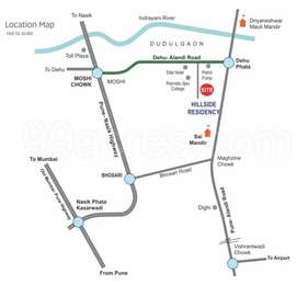 Rajshree Landmark LLP Rajshree Hillside Residency Map - Moshi, Pune ...
