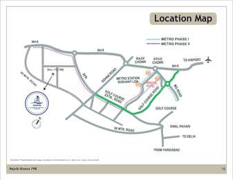 Rajvik Group Rajvik Greens Map - Sector 79 Gurgaon Location Map