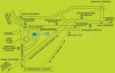 Ramani Arcade Ramani Endear Map - Garia Station Road, Kolkata Location Map