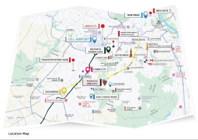 Ramji Corp Ramji Radhaya Urbanity Map - Aya Nagar, Delhi Location Map