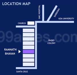 Ramnath Construction Ramnath Bhawan Map - Bambolim, North Goa Location Map